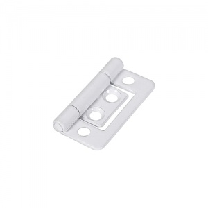 38 x 28 Flush Hinge White 2 PCS - Screws & Fasteners