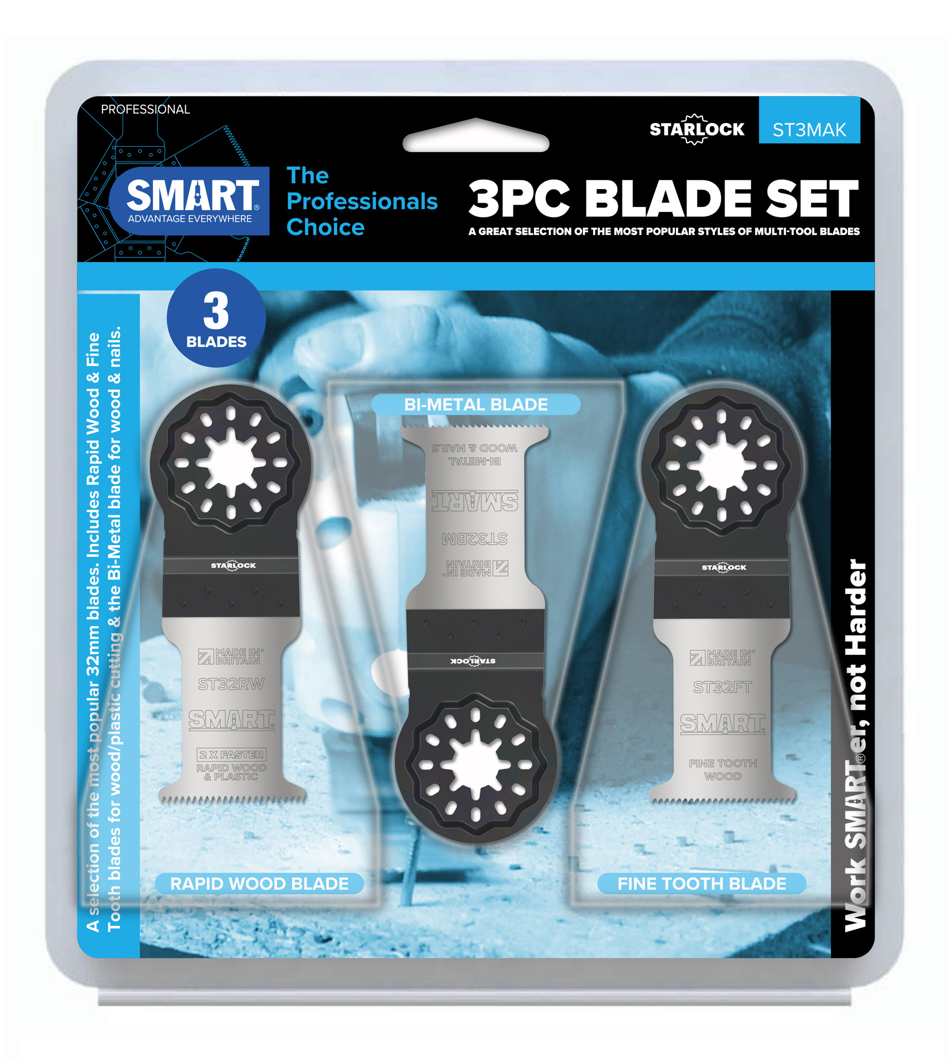 SMART Professional Series 3 Piece Blade Set - Screws & Fasteners