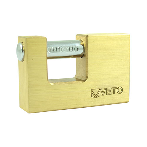 75mm Brass Rectangle Padlock 1 EA - Screws & Fasteners