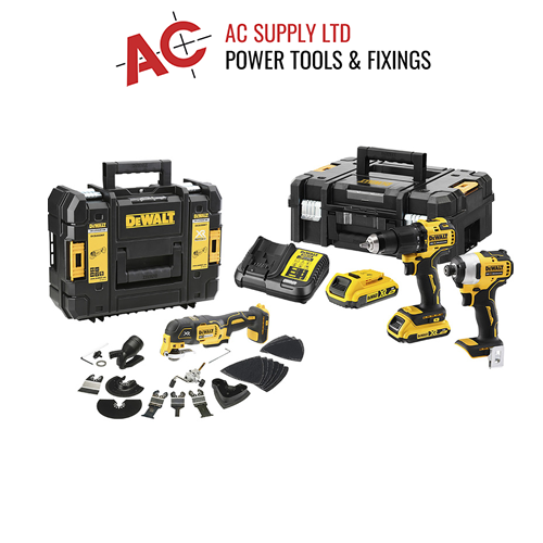 DeWalt DCK326D2 18V XR Brushless Compact Combi, Impact Driver, Multi ...