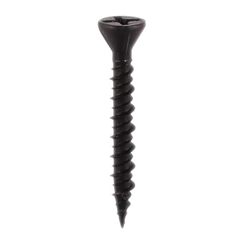 3.9 x 55 Dense Board Screw PH2 Black 1000 PCS - Screws & Fasteners