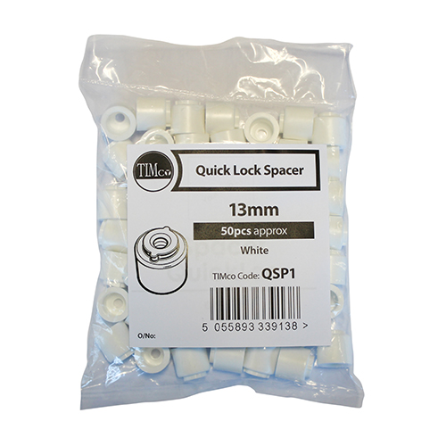 13mm Quick Lock Spacer 50 PCS - Screws & Fasteners