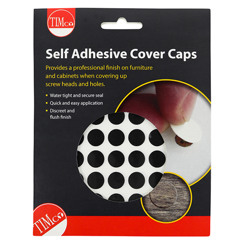 13mm Adhesive Caps Anthracite Grey 112 PCS - Screws & Fasteners