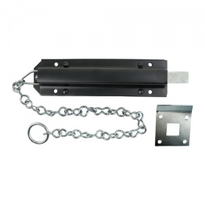 18" Spring Chain Bolt Black 1 EA - Screws & Fasteners